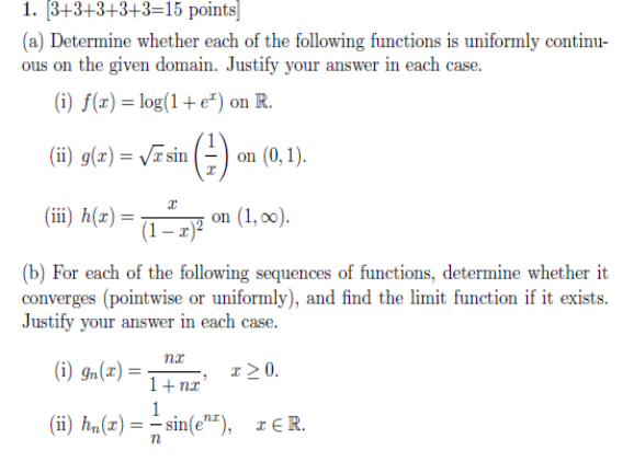 Solved 1. 3+3+3+3+3-15 points (a) Determine whether each of | Chegg.com