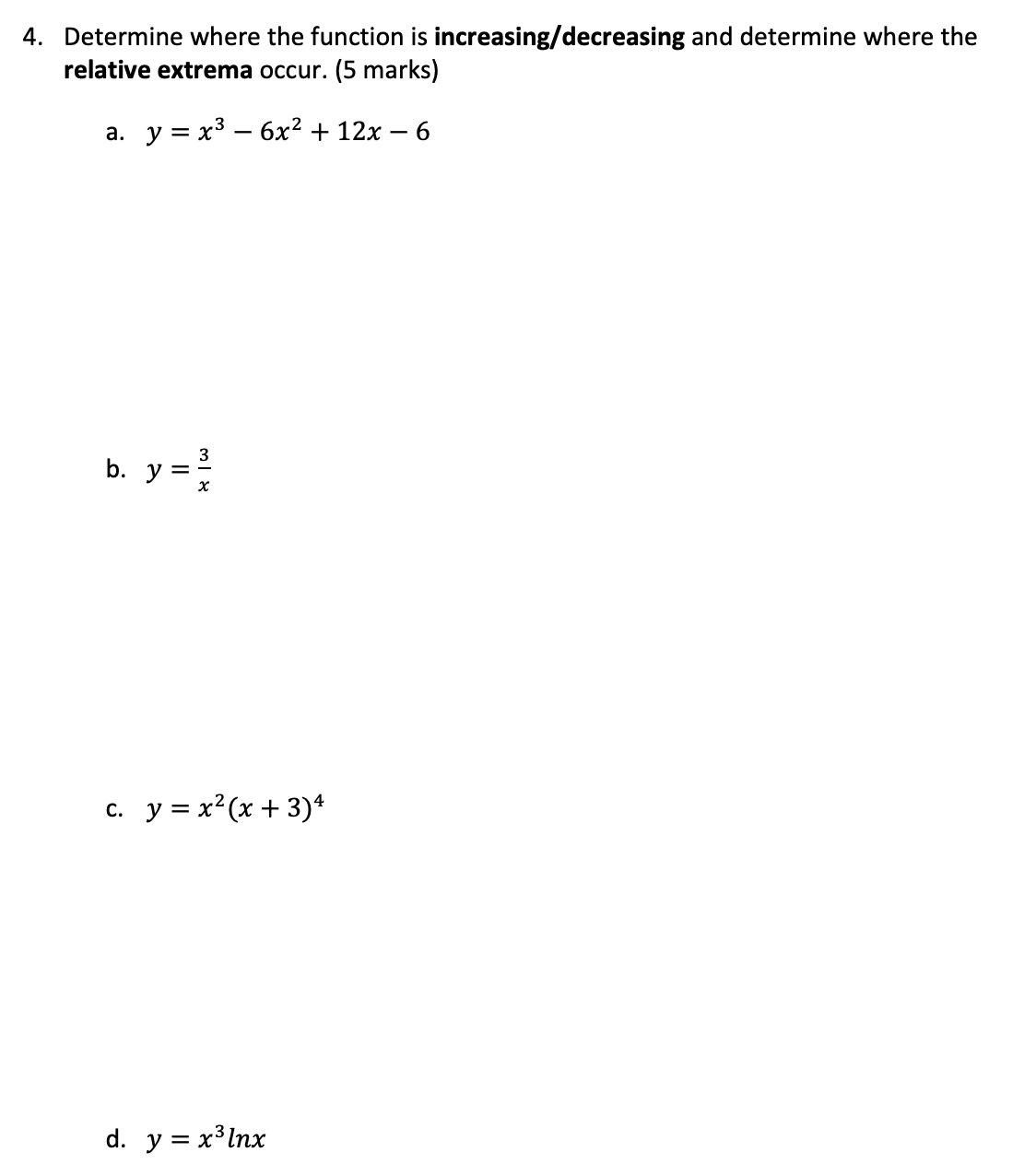 Solved 4. Determine where the function is | Chegg.com
