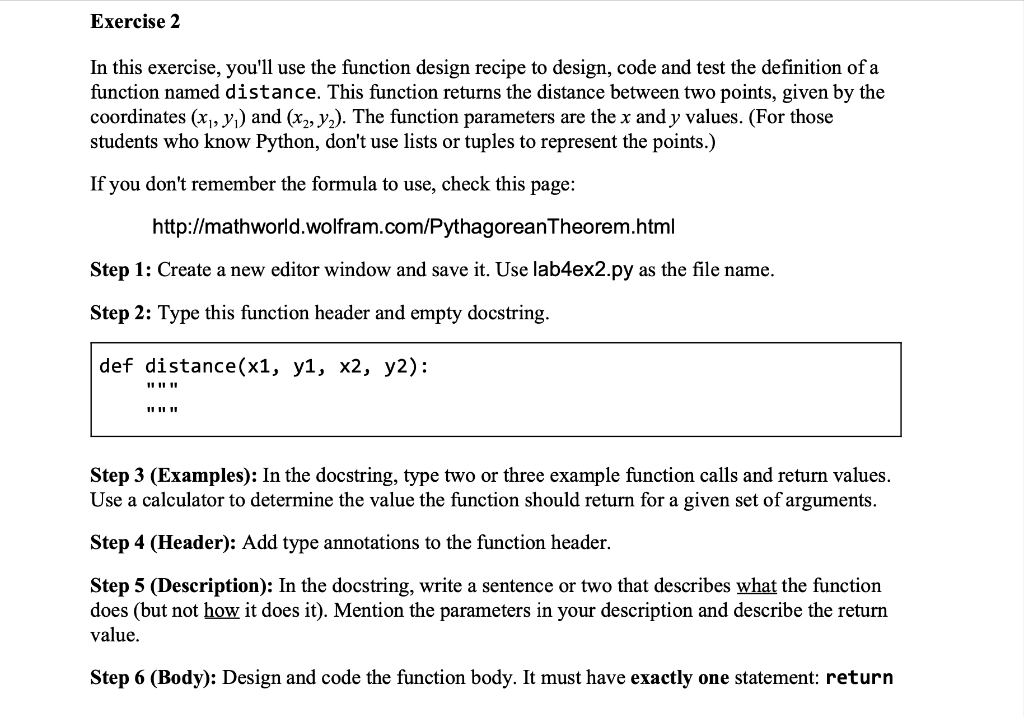 Solved Exercise 2 In this exercise, you'll use the function | Chegg.com