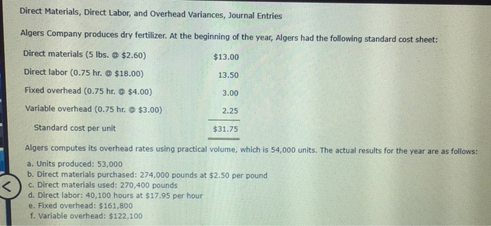 Solved Direct Materials, Direct Labor, and Overhead | Chegg.com