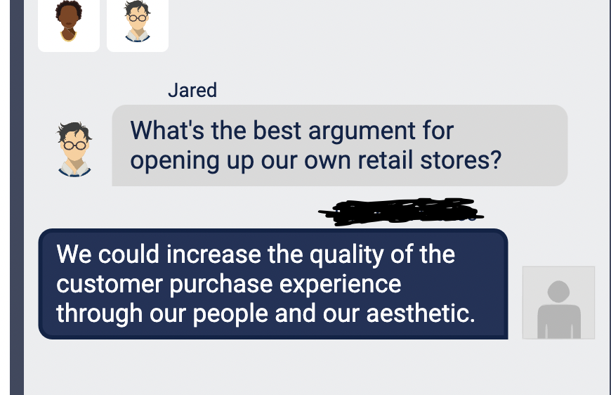 Jared What's the best argument for opening up our own | Chegg.com
