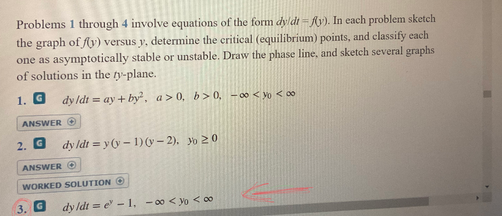 Solved Problems 1 through 4 involve equations of the form | Chegg.com