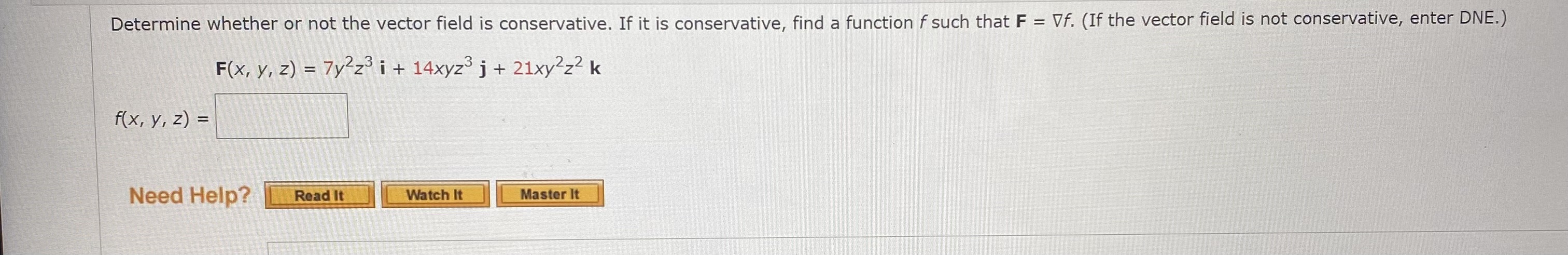 Solved Determine whether or not the vector field is | Chegg.com