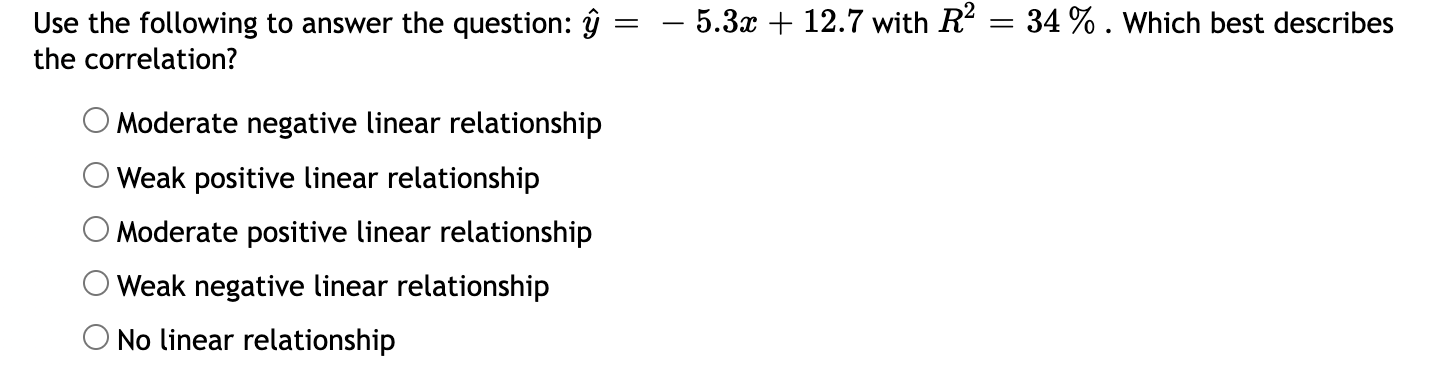 Solved = Use the following to answer the question: û the | Chegg.com