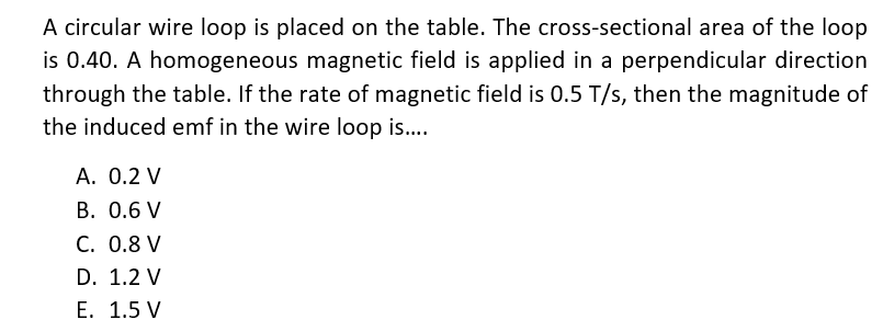 Solved A circular wire loop is placed on the table. The | Chegg.com
