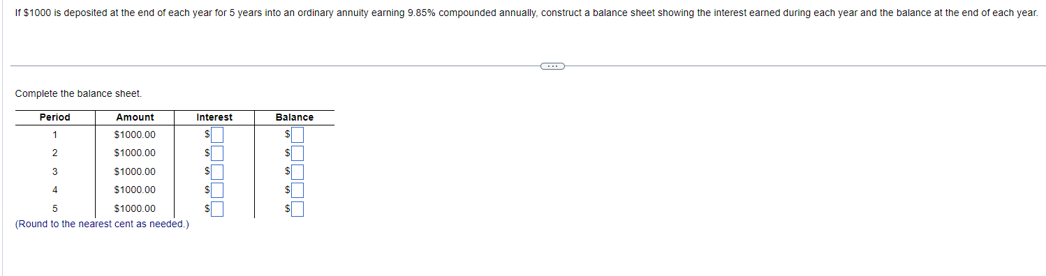 Solved Complete the balance sheet. | Chegg.com Solved Complete the balance sheet. | Chegg.com