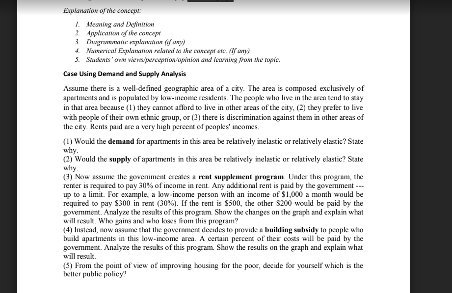 Solved Explanation of the concept: 1. Meaning and Definition | Chegg.com