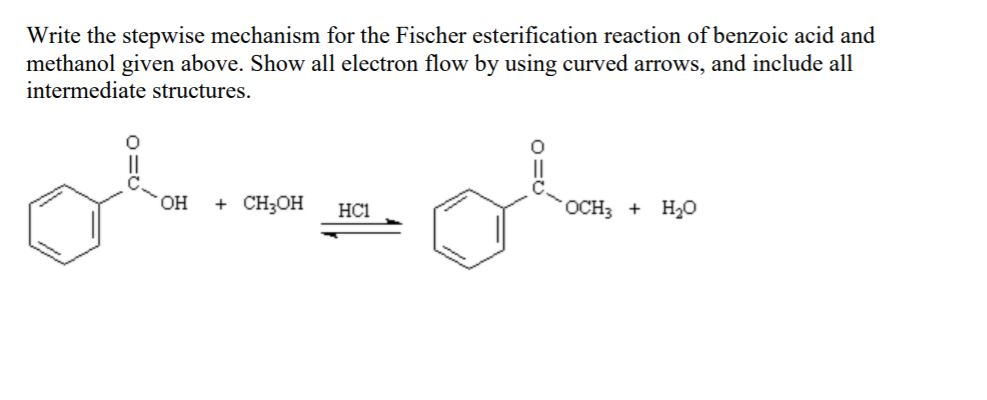 Solved Write the stepwise mechanism for the Fischer | Chegg.com