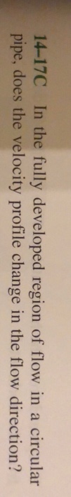 Solved 14-8C Show that the Reynolds number for flow in a | Chegg.com