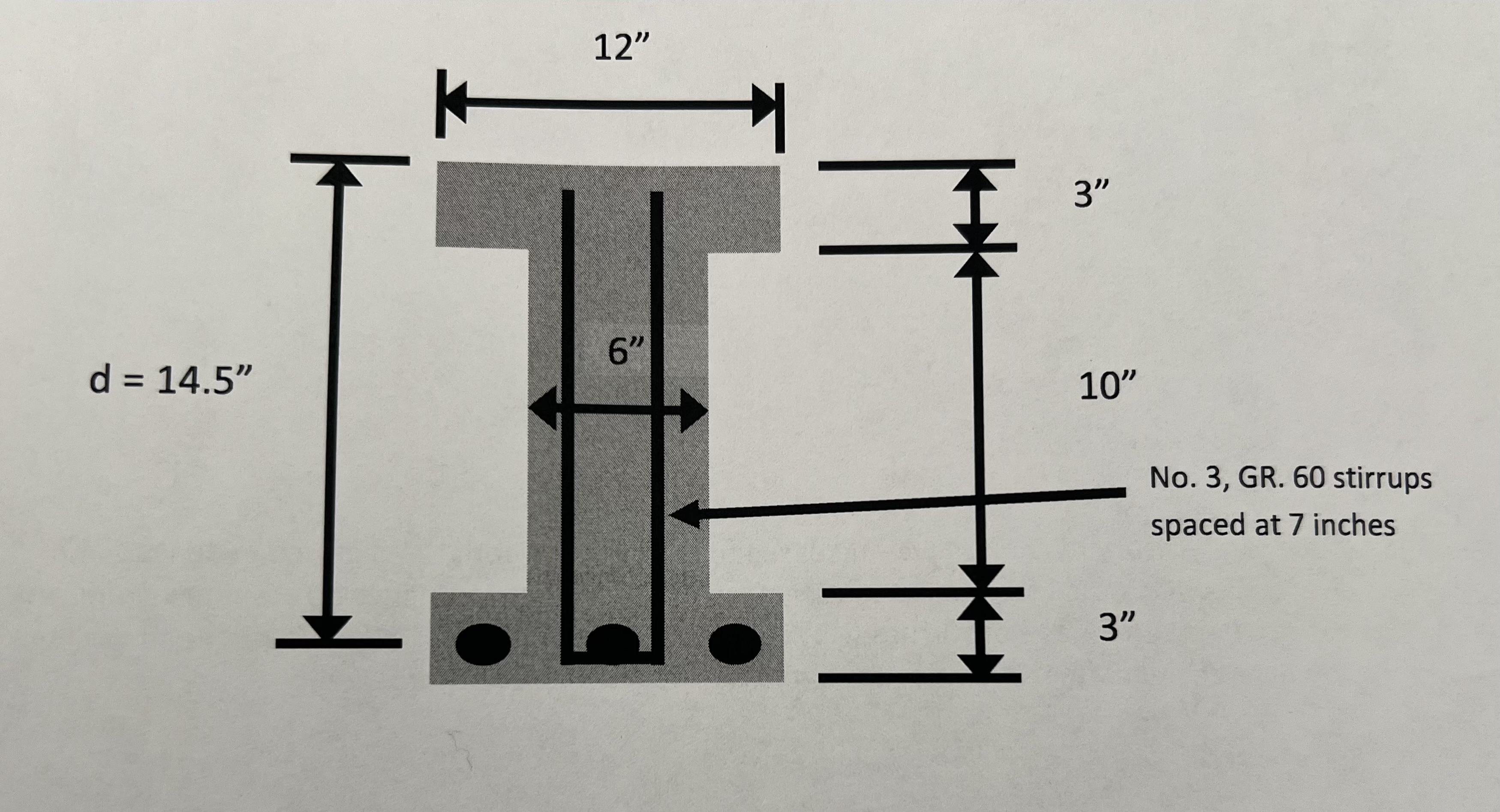 Solved Calculate Vu for the simply supported beam below. In | Chegg.com