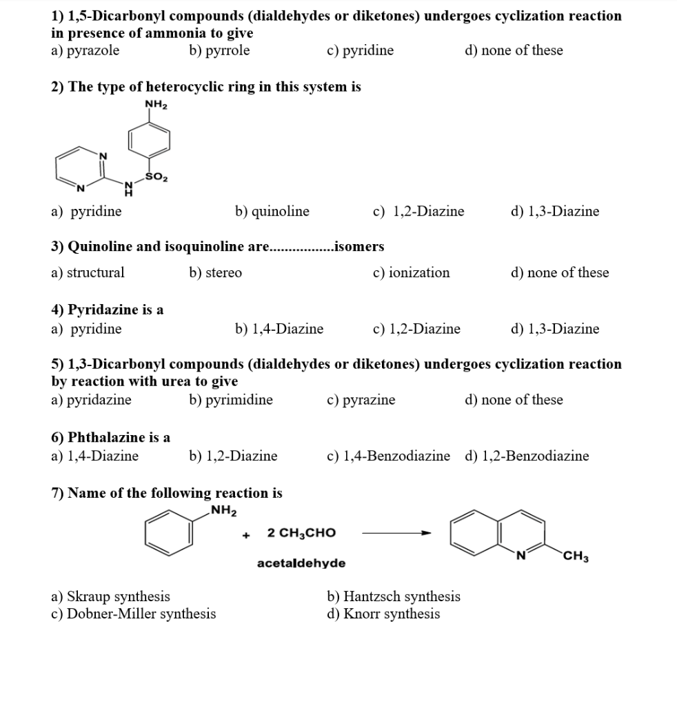 Solved 1) 1,5-Dicarbonyl compounds (dialdehydes or | Chegg.com