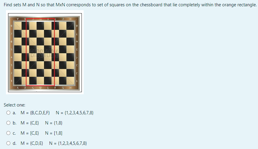 Solved Find sets M and N so that MxN corresponds to set of | Chegg.com