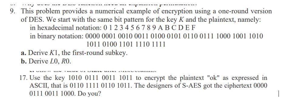 Solved 9. This problem provides a numerical example of | Chegg.com