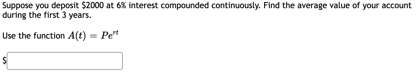 Solved Suppose you deposit $2000 at 6\% interest compounded | Chegg.com