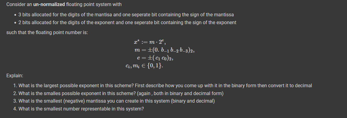 Solved If we want to represent the number 0.42 in the | Chegg.com