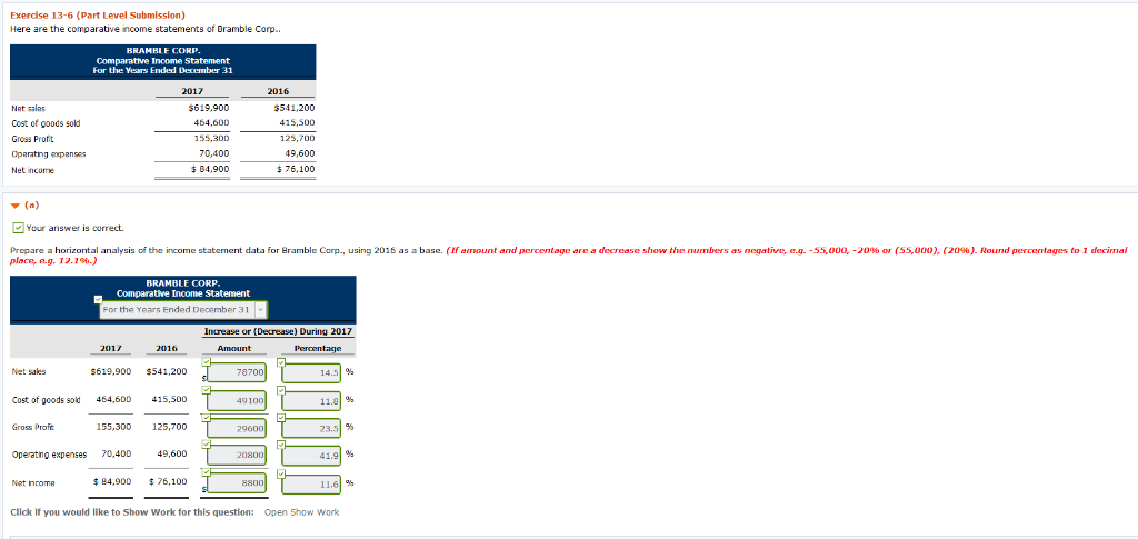 Solved Exercise 13-6 (Part Level Submission) Here are the | Chegg.com