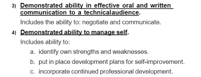 Solved 3) Demonstrated ability in effective oral and written | Chegg.com