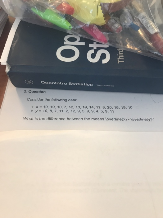 Solved Openintro Statistics hid Ecition 2. Question Consider | Chegg.com