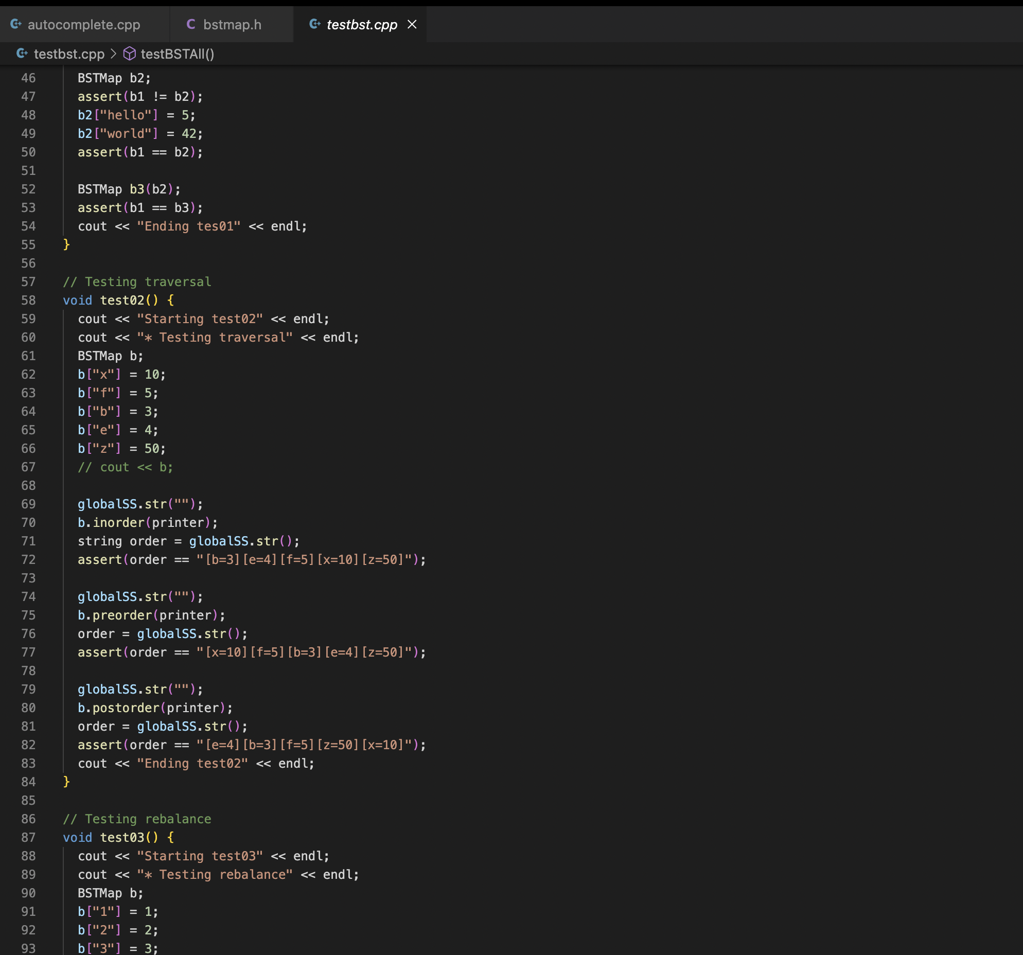 Solved Write a c++ program to implement autocomplete for a | Chegg.com
