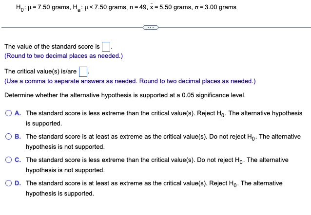 Solved Find the value of the standard score, z, and | Chegg.com