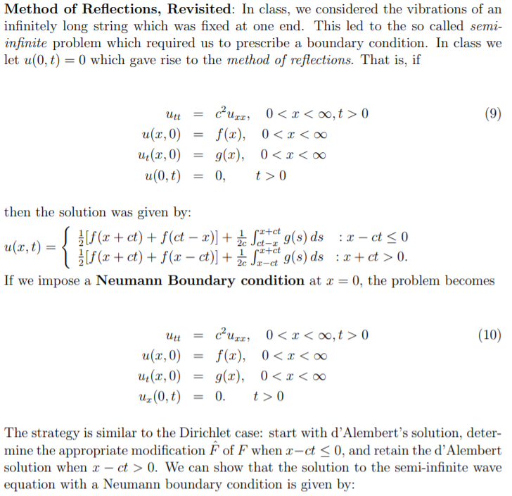 Solved Method of Reflections, Revisited: In class, we | Chegg.com