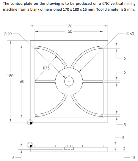 Solved PLEASE ANSWE ASAP and use simple G CODE program | Chegg.com