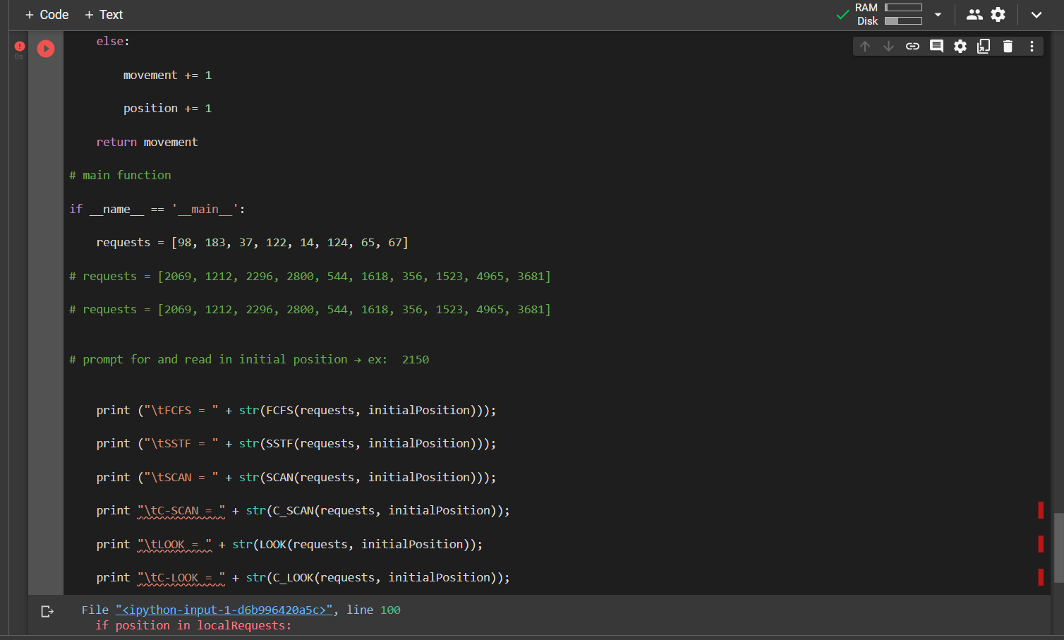 Solved The code would not run, help me fix using PYTHON | Chegg.com