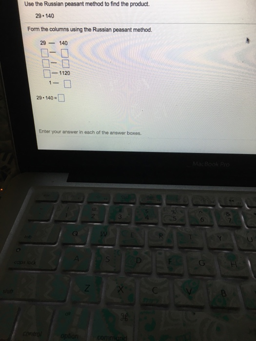 Solved Use the Russian peasant method to find the product. | Chegg.com