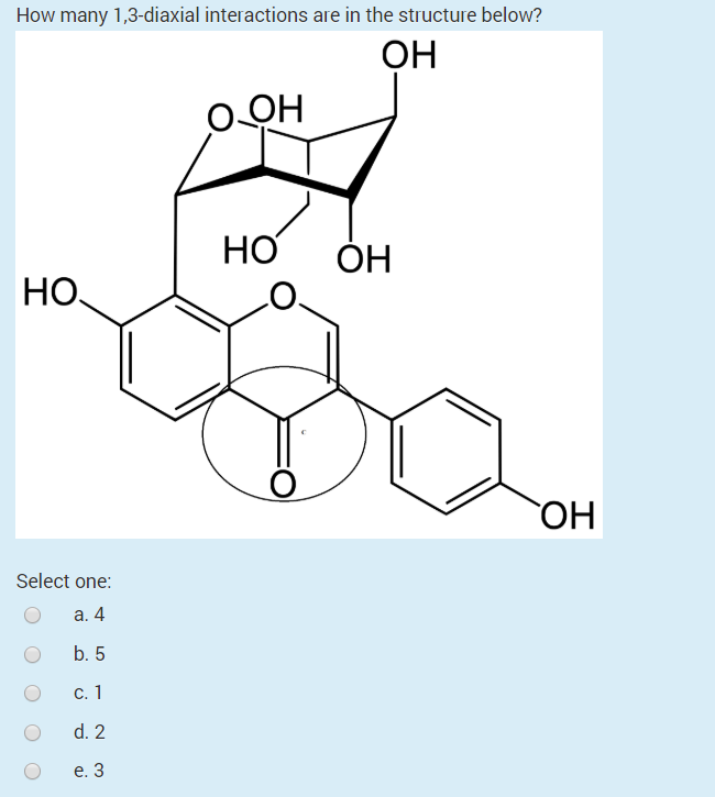 Solved How many 1,3-diaxial interactions are in the | Chegg.com