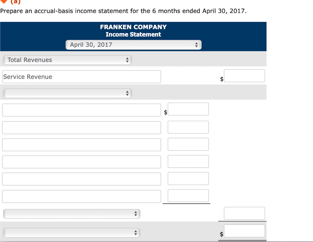 Solved Exercise 4-6 (Part Level Submission) Franken Company, | Chegg.com