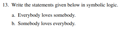 Solved 13. Write the statements given below in symbolic | Chegg.com