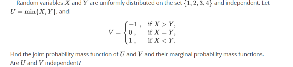 Solved Random variables X and Y are uniformly distributed on | Chegg.com
