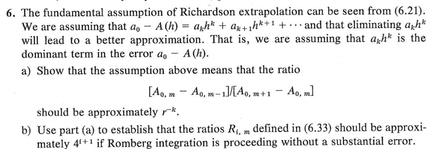 6. The fundamental assumption of Richardson | Chegg.com