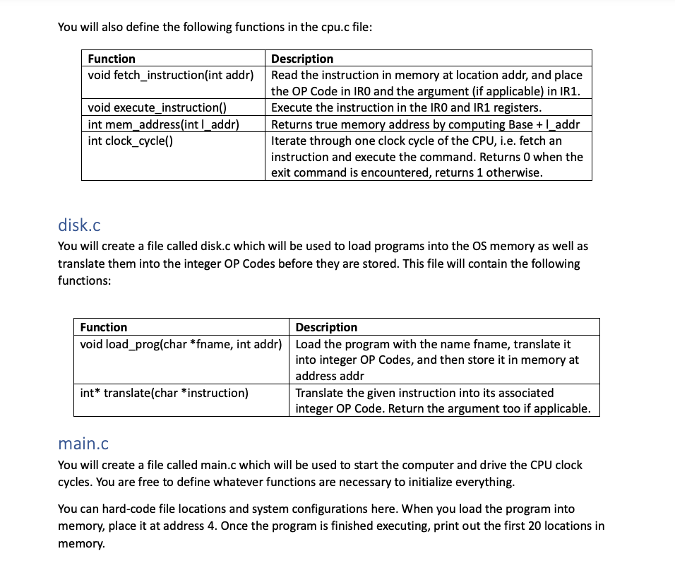 Solved You will be given a set of functions you are required | Chegg.com