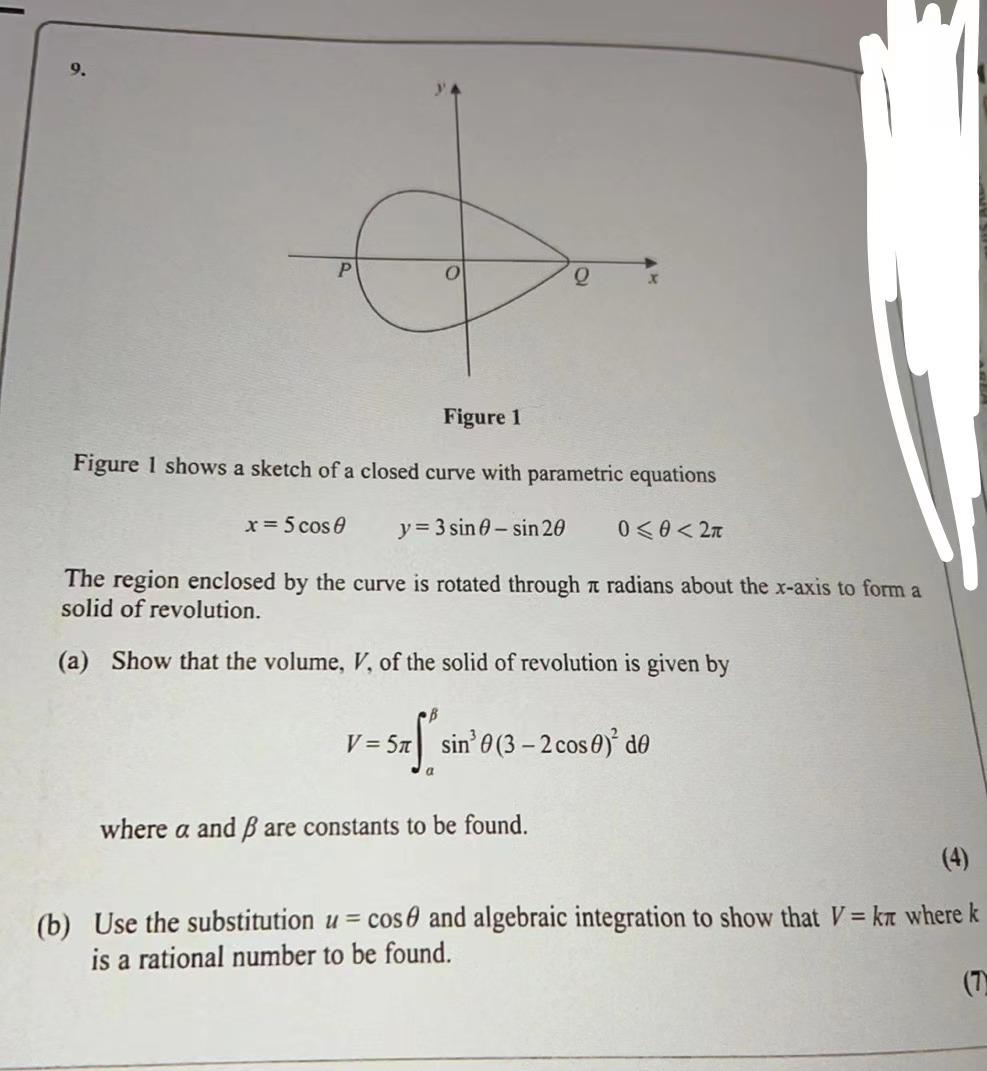 Solved 9 Q Figure 1 Figure 1 Shows A Sketch Of A Closed