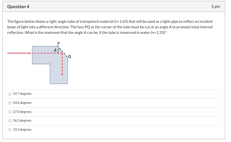 Solved Question 4 5 pts The figure below shows a right-angle | Chegg.com