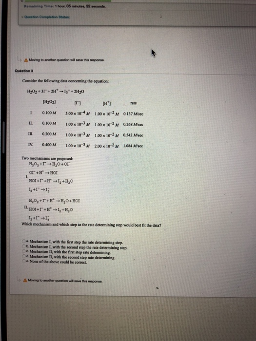 Solved Remaining Time: 1 hour, 05 minutes, 32 seconds | Chegg.com