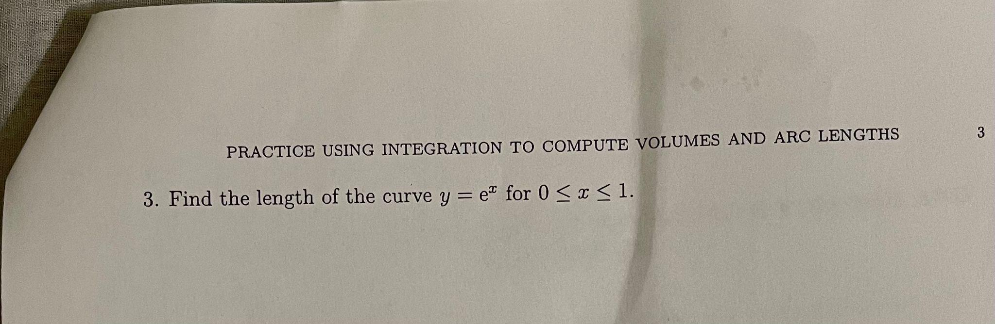 [Solved]: PRACTICE USING INTEGRATION TO COMPUTE VOLUMES AN