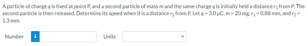 Solved A particle of charge q is fixed at point P, and a | Chegg.com