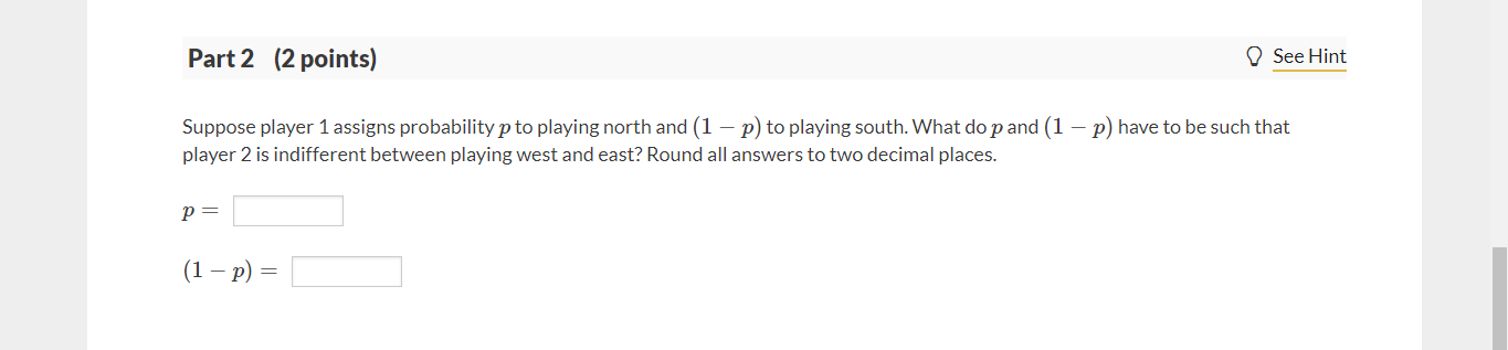Solved 07 Question (5 points) @ See page 559 Player 1 and | Chegg.com