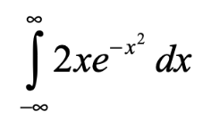 Solved ∫−∞∞2xe−x2dx | Chegg.com