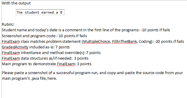 Solved 5. Creating inheritance 2 (20 points) Given dass | Chegg.com