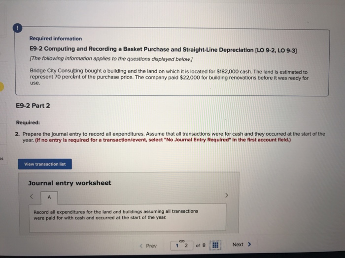Solved Required information E9-2 Computing and Recording a | Chegg.com