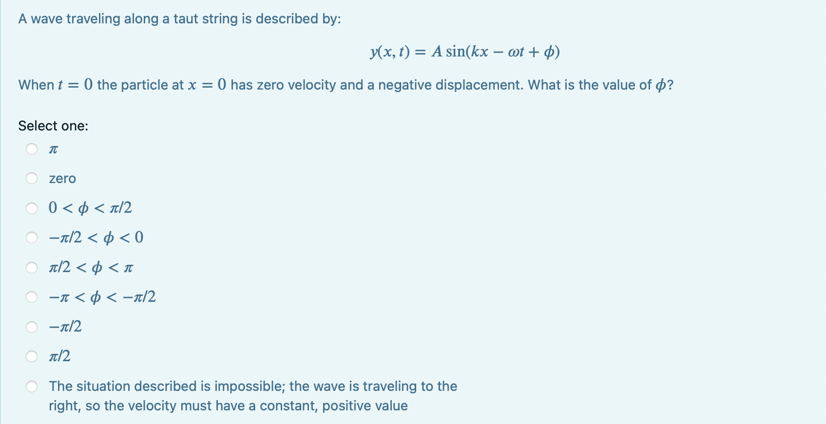 Solved A wave traveling along a taut string is described by: | Chegg.com