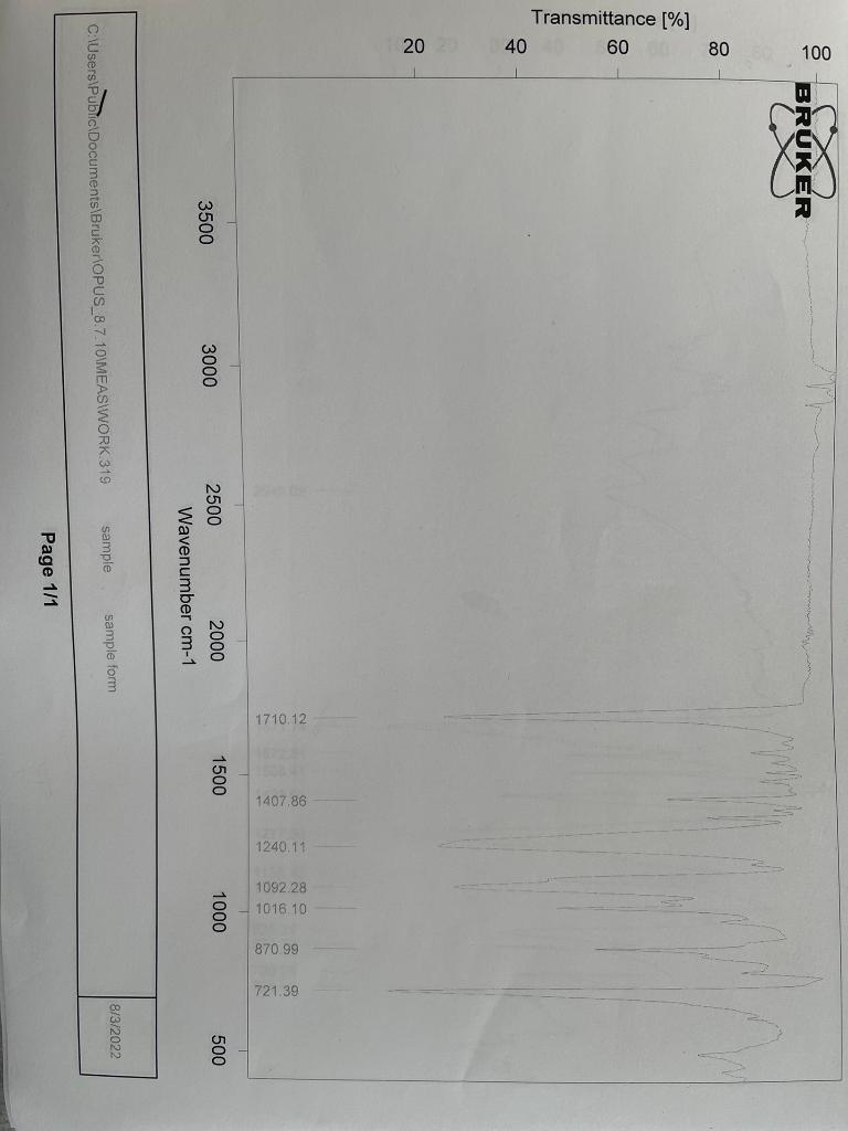 Solved Just need help identifying the peaks on the IR spec. | Chegg.com