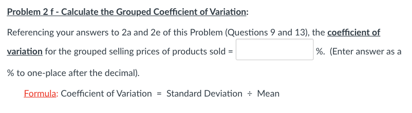 Solved Problem 2: Grouped Measures of Central Tendency \& | Chegg.com