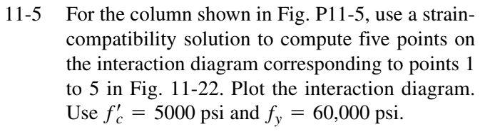 Solved 11-5 For the column shown in Fig. P11-5, use a | Chegg.com