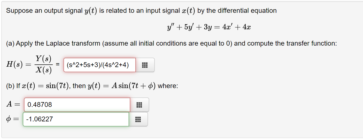 Solved Suppose an output signal y(t) is related to an input | Chegg.com