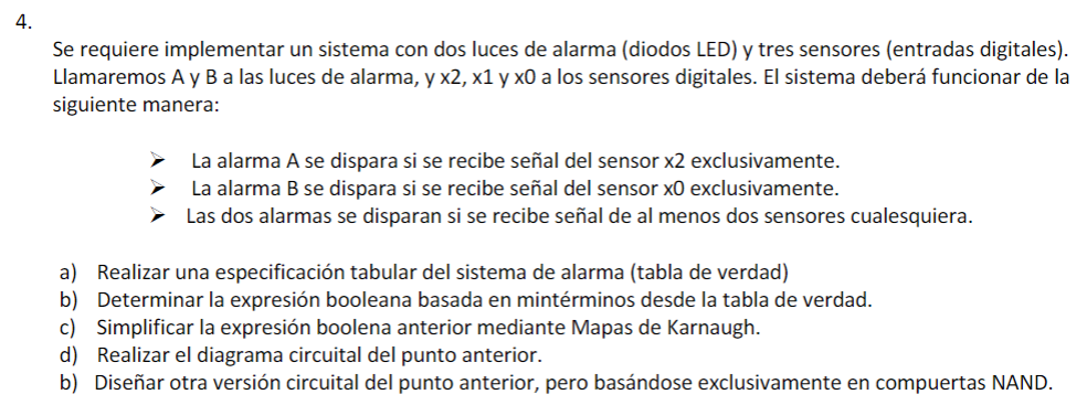 Solved Se requiere implementar un sistema con dos luces de | Chegg.com