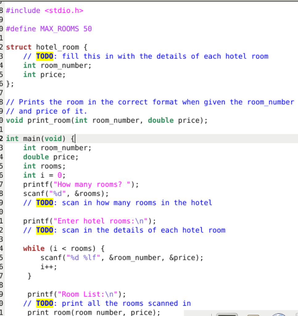 Solved In C program, question is below, that I met some | Chegg.com